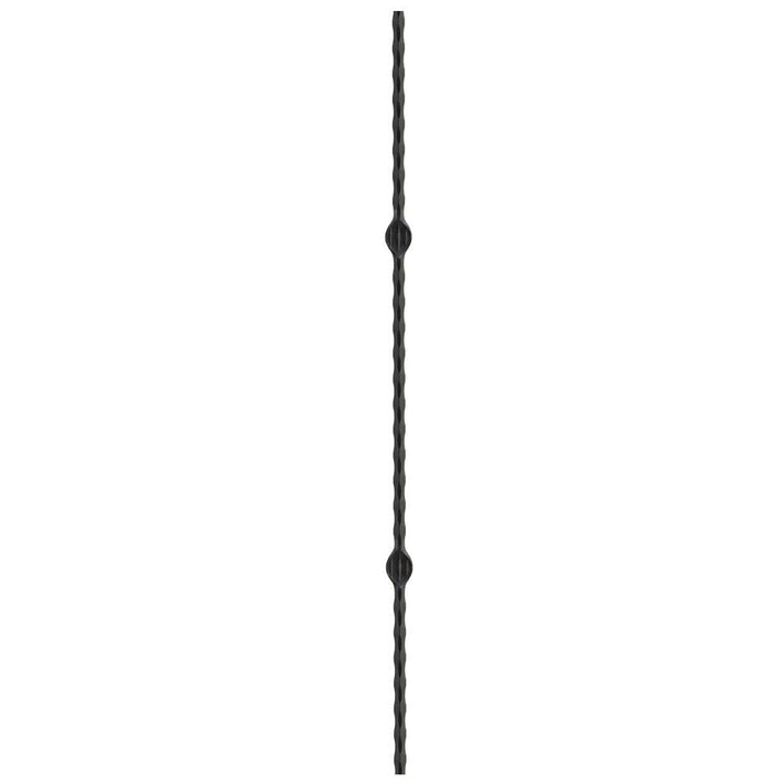 DG Hammered wrought iron split double stamp spindle bar – DG wrought ...