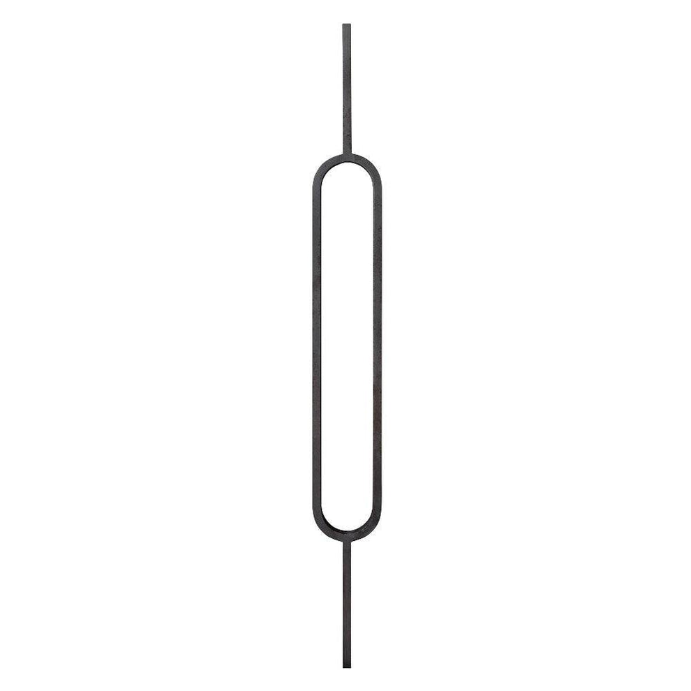 The DG Wrought iron Oval square panel 100MM X 1000MM smooth. – DG ...